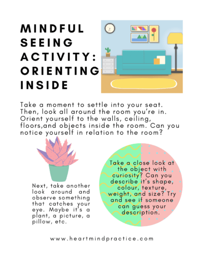 Mindful Seeing Activities Part 1: Orienting
