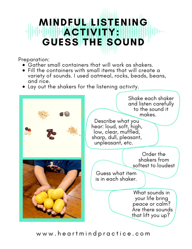 Mindful Listening Activities Part 3: Guess the Sound
