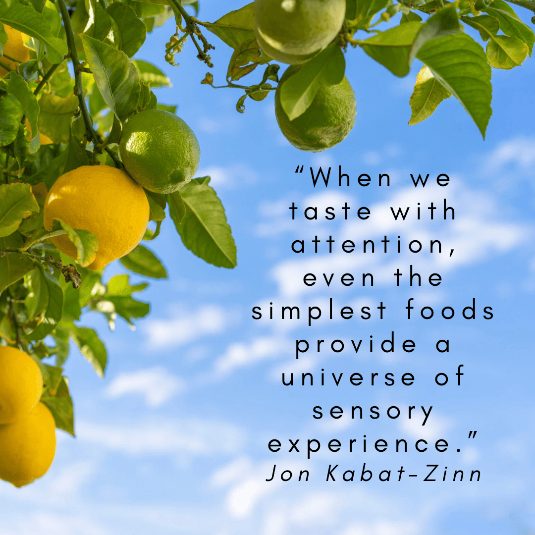 Mindful Tasting Activities Part 1: Tasting Different Flavours